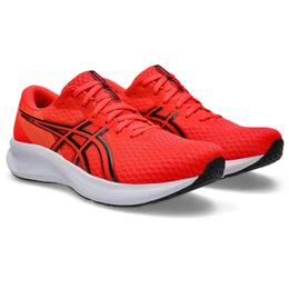 Laufschuh asics "PATRIOT 14", Herren, Gr. 46, schwarz (flash rot, schwarz), Textil, Schuhe Laufschuh, atmungsaktives Mesh-Obermaterial, Energiegeladene Mittelsohle