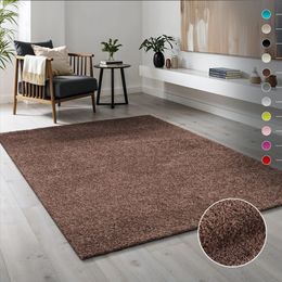 Hochflor-L&auml;ufer Sanat "LOCA" Gr. 12, braun (dunkelbraun), B:80cm H:30mm L:250cm, Kunstfaser, Teppiche, Hochflor-L&auml;ufer, Wohnzimmer, Langflor, Shaggy, Schlafzimmer