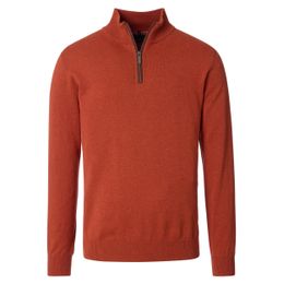 Troyer Casamoda "Casamoda Troyer uni", Herren, Gr. L, rot, 100% Baumwolle, Pullover Troyer