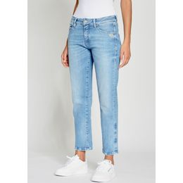 Boyfriend-Jeans Gang "94NADIA", Damen, Gr. 31, N-Gr, blau (truly blau), Denim/Jeans, Obermaterial: 90% Baumwolle, 6% Polyester, 4% Elasthan, bequem kn&ouml;chelfrei, Jeans Boyfriend-Jeans, 5-Pocket Style mit Rei&szlig;verschluss und Knopf
