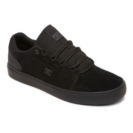 Sneaker DC Shoes "Hyde", Herren, Gr. 10,5 (44), schwarz (schwarz, schwarz, schwarz), Obermaterial: Leder [Kuh] / Futter: Textil / Au&szlig;ensohle: Gummi, Schuhe Sneaker