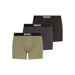 Trunk BOSS "3P BOSS ONE", Herren, Gr. XXL, open miscellaneous 963, Jersey, Obermaterial: 95% Baumwolle, 5% Elasthan, Unterhosen Trunk