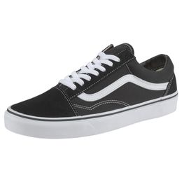 Sneaker Vans "Old Skool", Herren, Gr. 42, schwarz, Leder, Textil, Schuhe Sneaker, Topseller