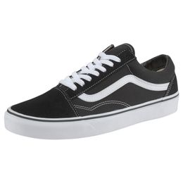 Sneaker Vans "Old Skool", Herren, Gr. 48, schwarz, Leder, Textil, Schuhe Sneaker, Topseller