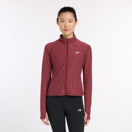 Trainingsjacke New Balance, Damen, Gr. XXL, monarch burg, Obermaterial: 84% Polyester, 16% Elasthan, Jacken Trainingsjacke