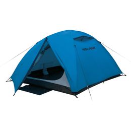Kuppelzelt High Peak "Kingston 3", blau (blau, grau), Zelte, B/H/L: 190cm x 115cm x 350cm, Kuppelzelt, B:190cm H:115cm L:350cm