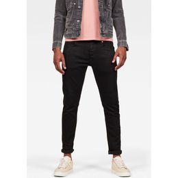 G-Star Raw Slim-fit-Jeans G-STAR "3301 Slim", Herren, Gr. 30, L&auml;nge 34, schwarz, Denim/Jeans, Obermaterial: 92% Baumwolle, 7% Polyester, 1% Elasthan, slim fit lang, Jeans Slim-fit-Jeans, mit toller Waschung und Elasthan