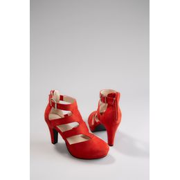 Sandalette ANISTON SHOES, Damen, Gr. 40, orange (orange, rot), Textil, Schuhe Sandalette, Sandale, Sommerschuh, Abendschuh - NEUE KOLLEKTIOIN
