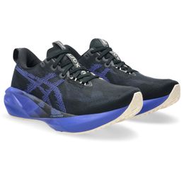 Laufschuh asics "NOVABLAST 5", Herren, Gr. 44, schwarz, cobalt burst, Synthetik, Schuhe Laufschuh, mit Engineered Jacquard Mesh-Obermaterial, mit FF BLAST MAX Foam