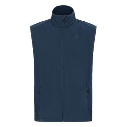 Softshellweste North Bend "Softshellweste NBLang M Softshell W-PRO 8000", Herren, Gr. S, blau (navy blazer), Obermaterial: 100% Polyester PES., Westen Softshellweste