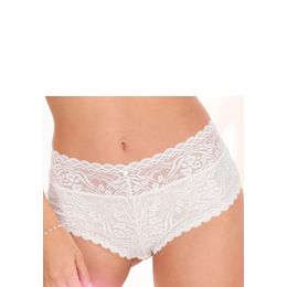 Stringpanty s.Oliver "Danielle", Damen, Gr. 36/38, beige (creme), Spitze, Obermaterial: 90% Polyamid, 10% Elasthan, Unterhosen Stringpanty, aus dezent transparenter Spitze in blumiger Optik