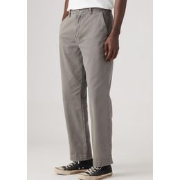 Levi's Chinohose LEVI'S "CHINO AUTHENTIC STRT", Herren, Gr. 32, L&auml;nge 30, grau (pewter soft gd), Web, Obermaterial: 100% Baumwolle, unifarben, regular fit kn&ouml;chellang, Hosen Chinohose, in vielen Farben