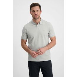 Poloshirt BOSS Orange "Pe Interlock", Herren, Gr. L, silber043, Jersey, Obermaterial: 100% Baumwolle, regular fit, hoch geschlossener Ausschnitt, eingesetzt Strickb&uuml;ndchen, Shirts Poloshirt, aus Baumwoll-Piqu&eacute; mit Logo-Print Regular