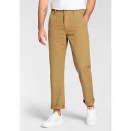 Levi's Chinohose LEVI'S "CHINO AUTHENTIC STRT", Herren, Gr. 33, L&auml;nge 32, gr&uuml;n (british khaki soft g), Web, Obermaterial: 100% Baumwolle, unifarben, regular fit kn&ouml;chellang, Hosen Chinohose, in vielen Farben