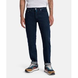 Tapered-fit-Jeans Pierre Cardin "Lyon Tapered", Herren, Gr. 36, L&auml;nge 32, blau (blau stonewash), Denim/Jeans, Obermaterial: 70% Baumwolle, 24% Lyocell, 4% Polyester, 2% Elasthan, lang, Jeans Tapered-fit-Jeans