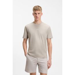 T-Shirt BOSS Orange "TChup", Herren, Gr. M, open grau070, Single Jersey, Obermaterial: 96% Baumwolle, 4% Elasthan, unifarben, relaxed fit h&uuml;ftlang, Rundhals, eingesetzt normaler Saum, Shirts T-Shirt, mit Rundhalsausschnitt