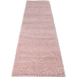 L&auml;ufer Bruno Banani "Shaggy Soft" Gr. 19, rosa (hellrosa), B:80cm H:30mm L:500cm, Kunstfaser, Teppiche, L&auml;ufer, L&auml;ufer, Br&uuml;cke, gewebt, Uni-Farben, besonders weich