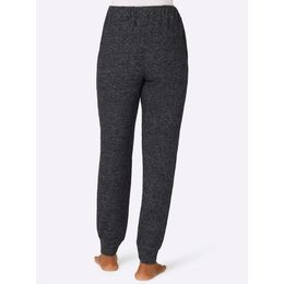 Relaxhose feel good, Damen, Gr. 48/50, Normalgr&ouml;&szlig;en, grau (anthrazit, meliert), 80% Viskose, 15% Polyester, 5% Elasthan, unifarben, Hosen Relaxhose