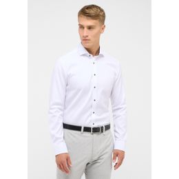 Langarmhemd Eterna "SLIM FIT", Damen, Gr. 43, Normalgr&ouml;&szlig;en, wei&szlig;, Twill, 100% cotton, schmal, Manschette, Hemden Langarmhemd, NON IRON (b&uuml;gelfrei)