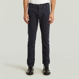 G-Star Raw Slim-fit-Jeans G-STAR "3301 Slim", Herren, Gr. 36, L&auml;nge 34, washed schwarz, Denim/Jeans, Obermaterial: 98% Baumwolle, 2% Elasthan, slim fit lang, Jeans Slim-fit-Jeans, mit toller Waschung und Elasthan