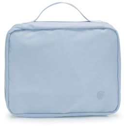 Kosmetiktasche Heys "The Basic Toiletry Bag", Damen, Gr. B/H/T: 27,5cm x 32,5cm x 9cm, blau (stone blau), Polyester, Taschen Kosmetiktasche, Kulturbeutel Toiletry Bag Wash Bag