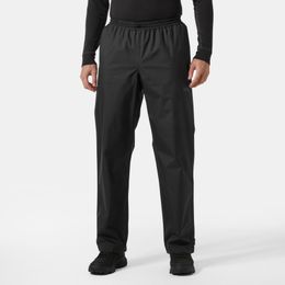 Regenhose Helly Hansen "HH RAIN PANT", Herren, Gr. XXL, N-Gr, schwarz, Web, Obermaterial: 100% Polyester. Futter: 100% Polyester, unifarben, Basic lang, Hosen Regenhose, atmungsaktiv, wind- und wasserdicht, versiegelte N&auml;hte