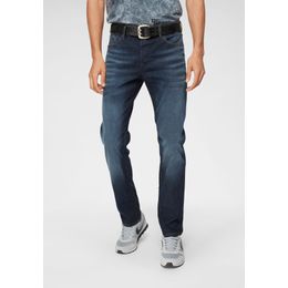 Jack & Jones Slim-fit-Jeans JACK & JONES "JJITIM JJORIGINAL JOS 719 NOOS", Herren, Gr. 27, L&auml;nge 32, blau (medium blau), Denim/Jeans, Obermaterial: 97% Baumwolle, 3% Elasthan, slim fit, Jeans Slim-fit-Jeans