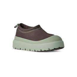 UGG Australia Slipper UGG "TASMAN WEATHER HYBRID", Herren, Gr. 8 (41), dunkelgrau, khaki, Synthetik, Textil, Veloursleder, Schuhe Slipper, Galoschen, Hausschuh, Outdoorschuh mit markanter Laufsohle