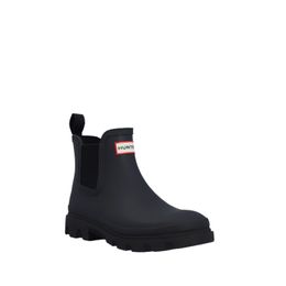 Gummistiefel Hunter "UNISEX DOWNPOUR CHELSEA", Damen, Gr. 43, schwarz, Gummi, Schuhe Gummistiefel, wasserdicht
