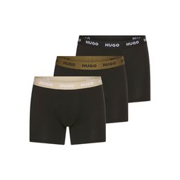 Boxer HUGO UNDERWEAR "BOXERBR TRIPLE", Herren, Gr. L, 3 Stk., bunt (open miscellaneous 987), Jersey, Obermaterial: 95% Baumwolle, 5% Elasthan, k&ouml;rpernah, Unterhosen Boxer, mit elastischem Bund