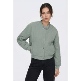 Cordjacke Only "ONLSAP CORDUROY BOMBER CC OTW", Damen, Gr. XS, jadeite detail:2 tones schwarzer lining, Cord, Obermaterial: 100% Baumwolle, unifarben, normal, Jacken Cordjacke, gesteppte Details