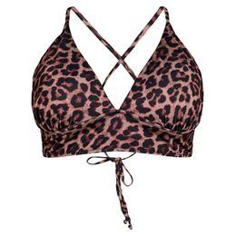 ZIZZI Bikinitop 'Caanne' Damen Gr&ouml;&szlig;e 110 braun / hellbraun / schwarz