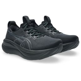 Laufschuh asics "GEL-NIMBUS 28", Damen, Gr. 39,5, schwarz, graphite grau, Synthetik, Schuhe Laufschuh, f&uuml;r Erwachsene, mit leicht profiliertem Laufsohlenprofil