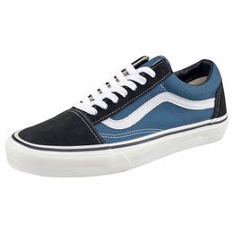 Sneaker Vans "Old Skool", Herren, Gr. 38,5, blau (navy), Textil, Veloursleder, Schuhe Sneaker