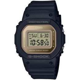Chronograph Casio G-SHOCK, schwarz (schwarz, goldfarben), Armbanduhren, Damen, Chronograph, Quarzuhr, Armbanduhr, Damen, Herren, digital, bis 20 bar wasserdicht