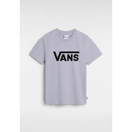 T-Shirt Vans "FLYING V CREW TEE", Damen, Gr. S (36), eveninghaze, Jersey, Obermaterial: 100% Baumwolle, Rundhals, eingesetzt abgesteppt, Shirts T-Shirt