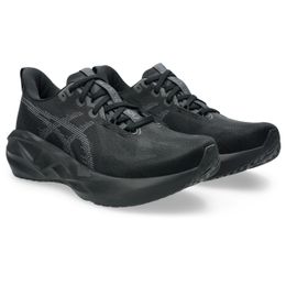 Laufschuh asics "NOVABLAST 5", Herren, Gr. 46,5, schwarz, carrier grau, Textil, Schuhe Laufschuh, mit Engineered Jacquard Mesh-Obermaterial, mit FF BLAST MAX Foam