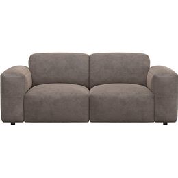 2-Sitzer FLEXLUX "Lucera Sofa, super bequem durch hochwertigen Sitzaufbau mit Kaltschaum", braun (taupe braun), B:187cm H:73cm T:102cm, 85% Polyester/15%Polyamide, Sofas, 2-Sitzer, Designsofa, modern & anschmiegsam