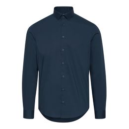 Businesshemd Casual Friday "Businesshemd CFViggo", Herren, Gr. 3XL, N-Gr, blau (navy), Obermaterial: 97% Baumwolle CO. 3% Elasthan EL., Hemden Businesshemd