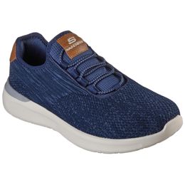 Slip-On Sneaker Skechers "LATTIMORE-CORINGA", Herren, Gr. 44, blau (navy), Textil, Schuhe Slip-On Sneaker, Slipper, Freizeitschuh mit Gummizug