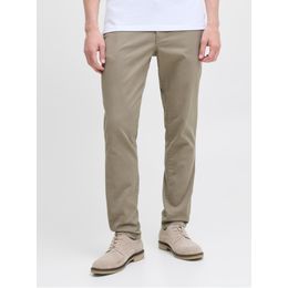 Jack & Jones Chinohose JACK & JONES "JPSTMARCO ARTHUR CHINO SN", Herren, Gr. 31, L&auml;nge 36, brindle, Web, Obermaterial: 97% Baumwolle, 3% Elasthan, unifarben, slim fit kn&ouml;chellang, Hosen Chinohose