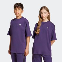 T-Shirt adidas originals "KIDS", Jungen, Gr. 170, aurora plum, Obermaterial: 100% Baumwolle, Rundhals, Shirts T-Shirt, lockere Passform, f&uuml;r Kinder, mit aufgesticktem Trefoil Logo