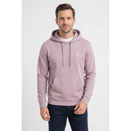 Kapuzensweatshirt BOSS Orange "Wetalk", Herren, Gr. M, light, pastel lila539, Sweatware, Obermaterial: 100% Baumwolle, regular fit h&uuml;ftlang, hoch geschlossener Ausschnitt, weit B&uuml;ndchen, Sweatshirts Kapuzensweatshirt, mit gesticktem BOSS Markenlabel