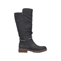 Rieker Stiefel Damen Gr&ouml;&szlig;e 43 anthrazit / schwarz Winterschuhe