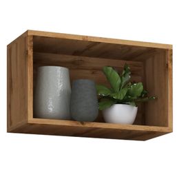 Vcm Holzregal h&auml;ngend platzsparendes Regal Ma&szlig;e: H. 30 x B. 50 x T. 28 cm Elegantes Regal h&auml;ngend Aufbewahrungsregal B&uuml;cherregal Wandboard - Arila S