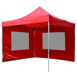 Vcm PROFI Pavillon Ma&szlig;e ca. 3x3 m wasserabweisende 180g / m&sup2; PE Plane Partyzelt Gartenzelt