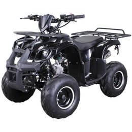 Actionbikes Motors Benzin-Jugend-Quad S-8 Farmer, 125 ccm, ATV, Not-Aus-Leine, Automatik, Alarmanlage, Scheibenbremse (Schwarz)