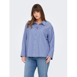 Only Carmakoma Bluse 'CAROregon' Damen Gr&ouml;&szlig;e 7XL marine / royalblau / wei&szlig;