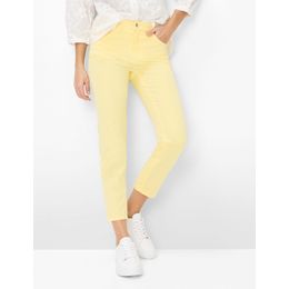 Brax Damen Five-Pocket-Hose Style CAROLA S BUTTERCUP, hellgelb, Gr. 52