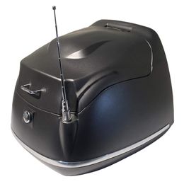 Alpha Motors Topcase Retro Roller-Zubeh&ouml;r mattschwarz